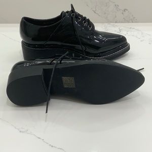 Shoes | Black Patent Pointy Toe Oxford Shoes | Poshmark
